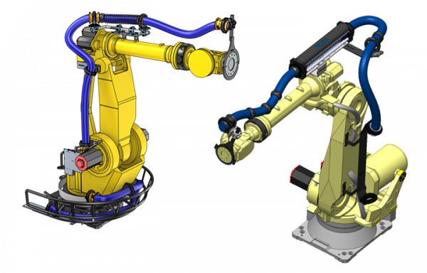Cable sleeves for robots – Industrial Robot System